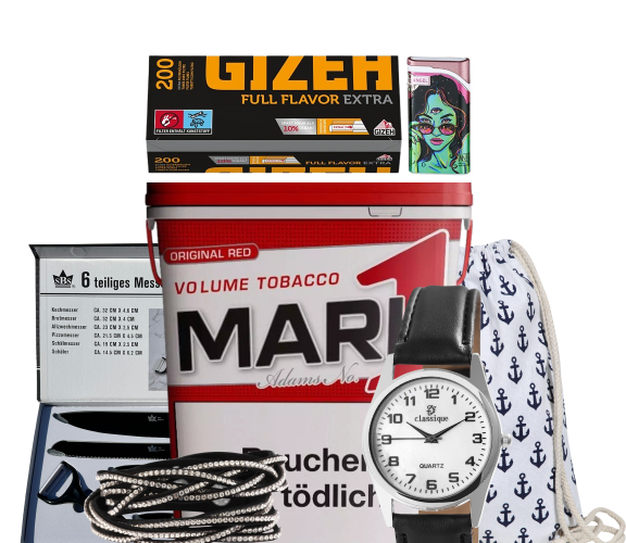 JPS Red 10 x 8,60 € Sparpaket mit 200 Zigaretten und Feuerzeugset ...